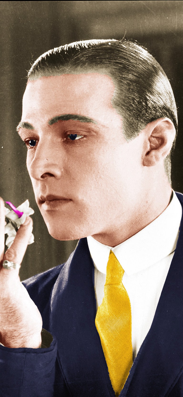 On the Set with Rudolph Valentino | OLD HOLLYWOOD IN COLOR