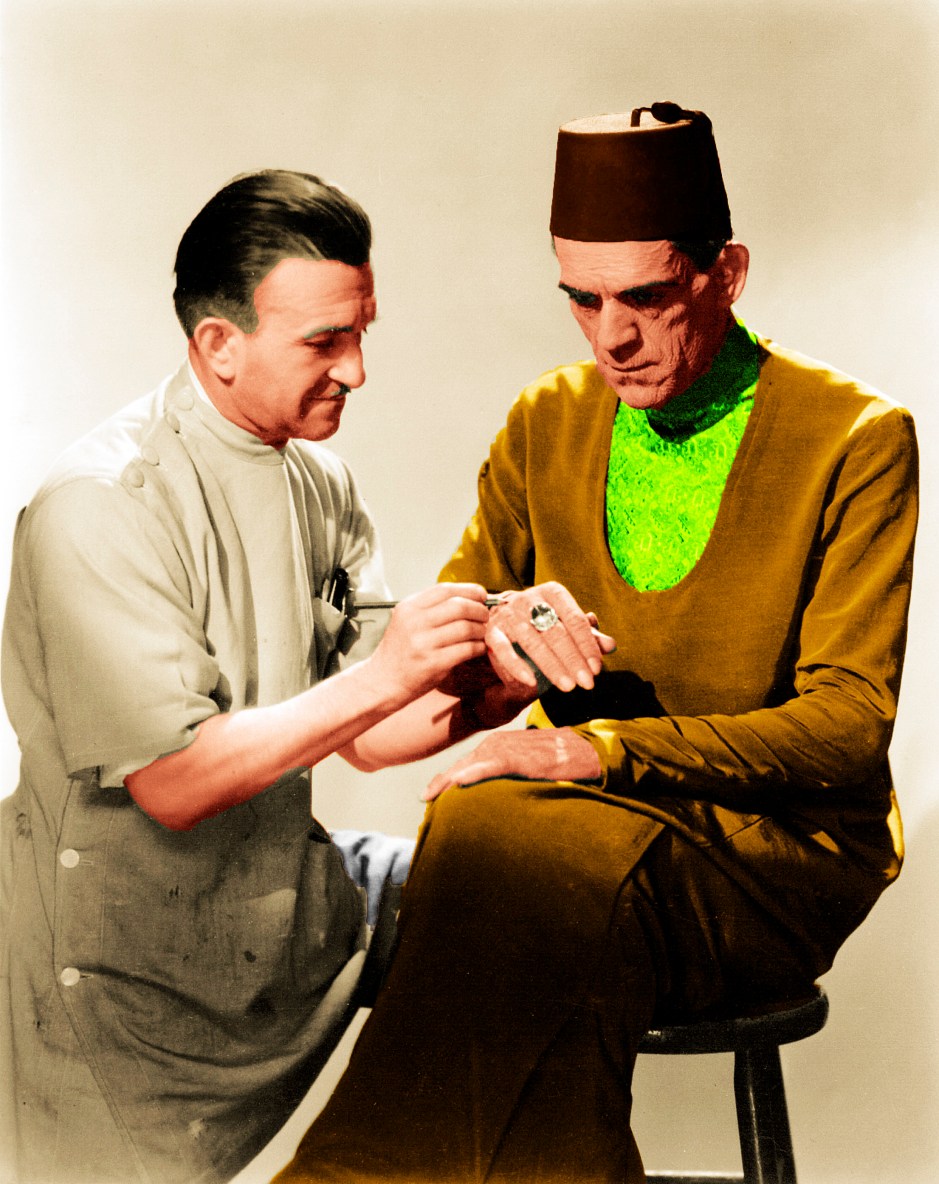 On the Set with Karloff and Lugosi | OLD HOLLYWOOD IN COLOR
