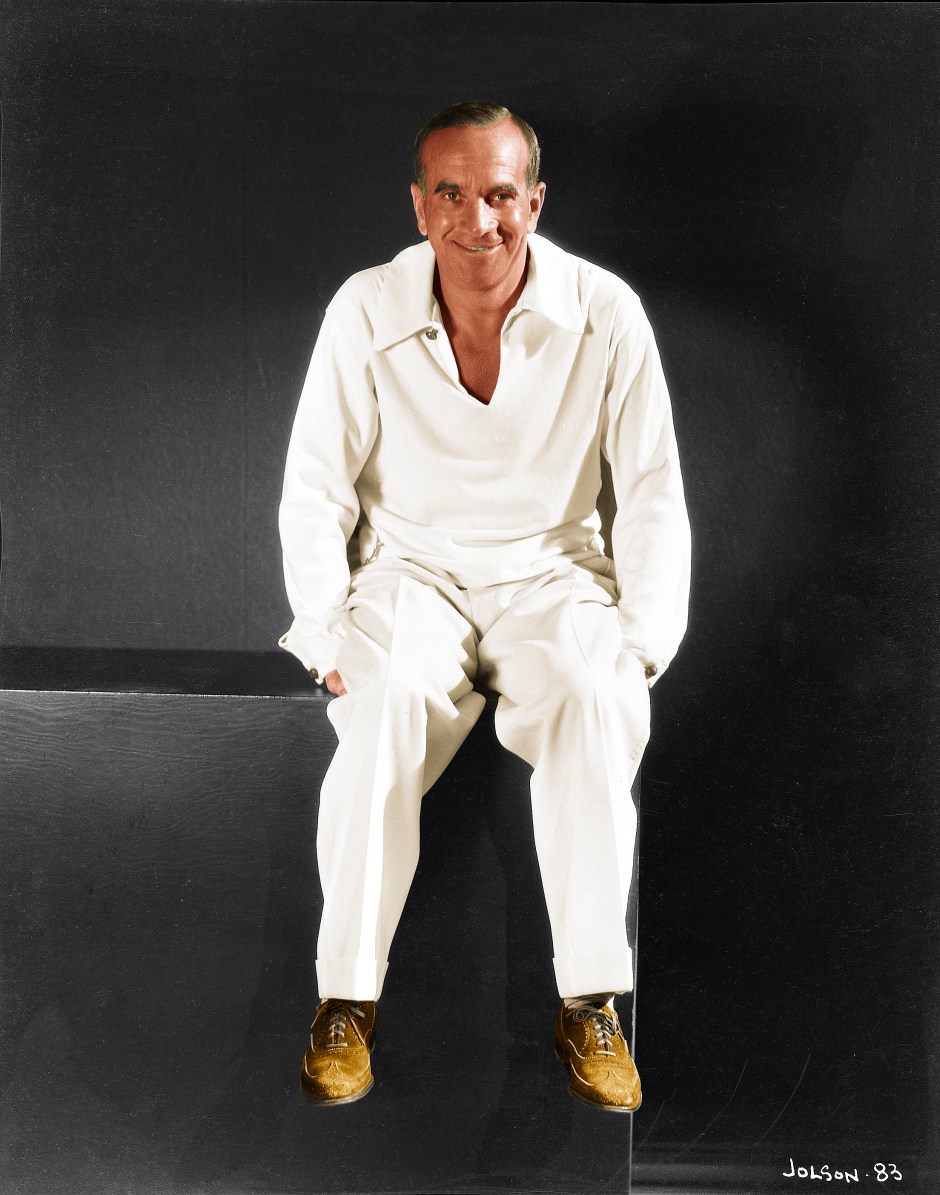 On the Set with Al Jolson | OLD HOLLYWOOD IN COLOR