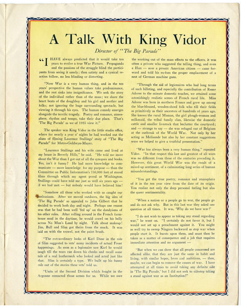 THE BIG PARADE (1925) New on Blu-ray | OLD HOLLYWOOD IN COLOR