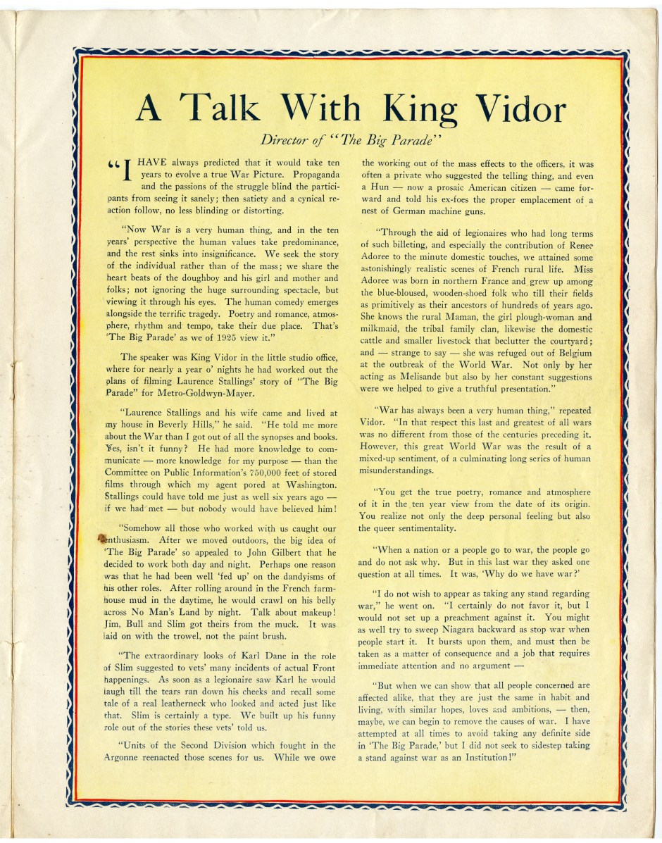 THE BIG PARADE (1925) New on Blu-ray | OLD HOLLYWOOD IN COLOR