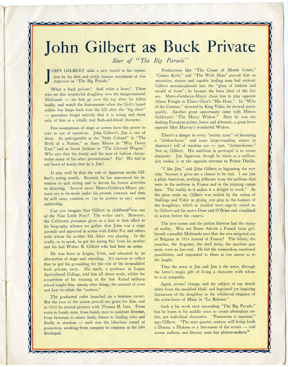 THE BIG PARADE (1925) New on Blu-ray | OLD HOLLYWOOD IN COLOR