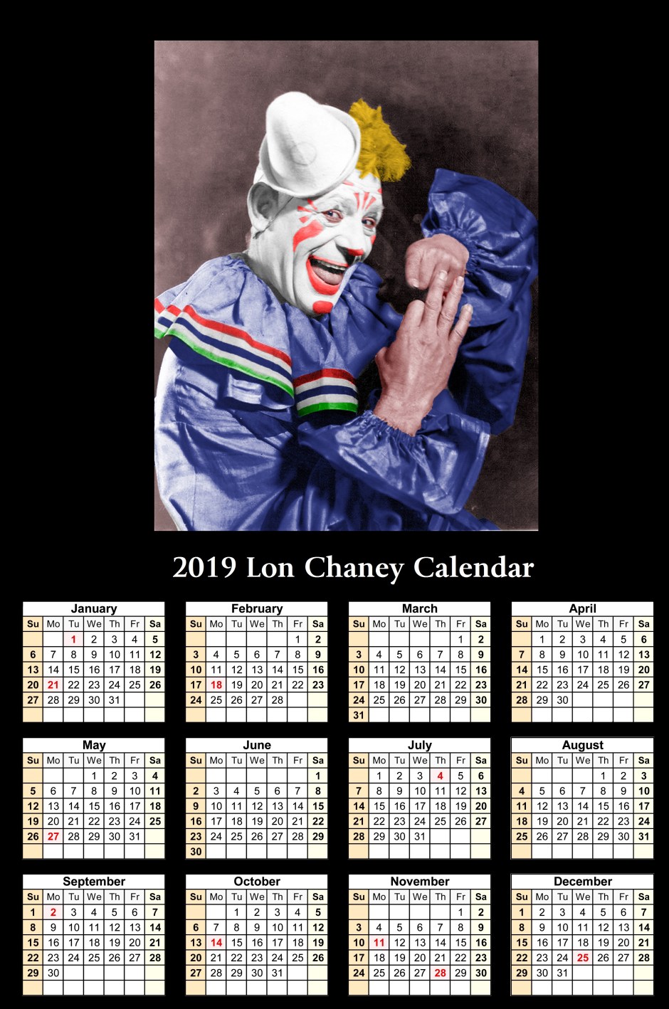 2019 Old Hollywood in Color calendars | OLD HOLLYWOOD IN COLOR