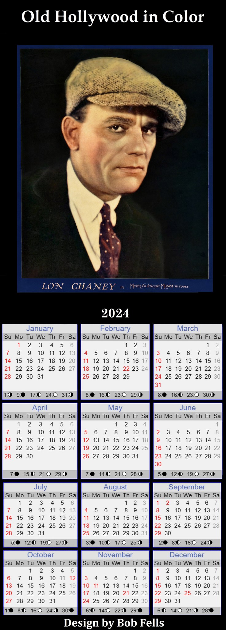 2024 Old Hollywood in Color Calendars | OLD HOLLYWOOD IN COLOR